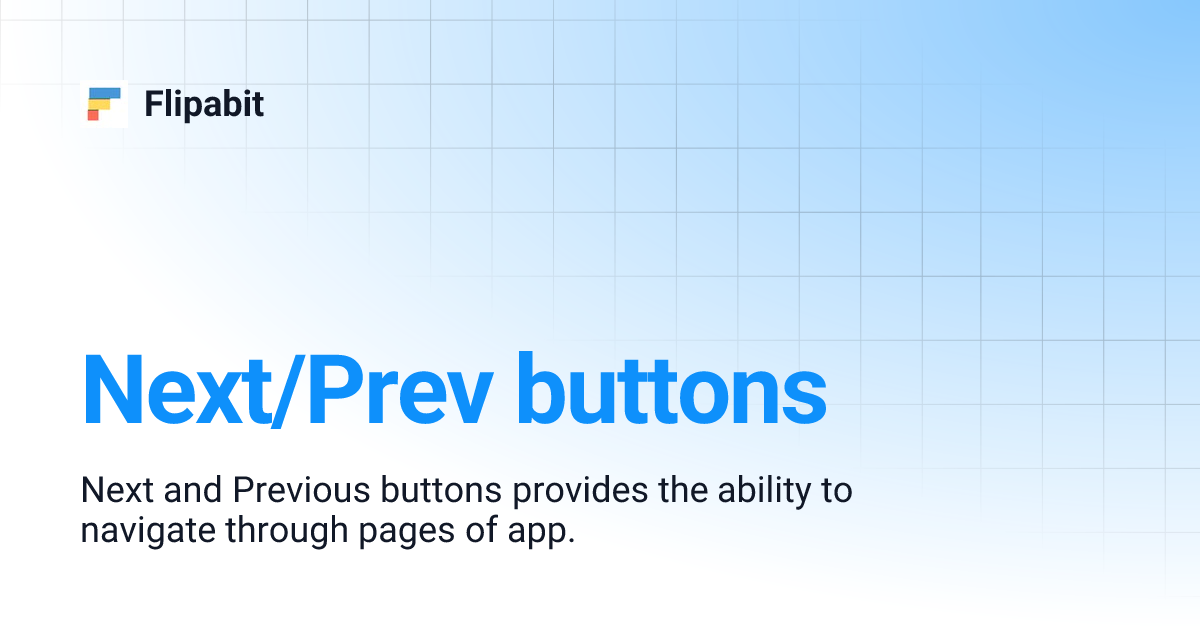 Next/Prev buttons | Flipabit