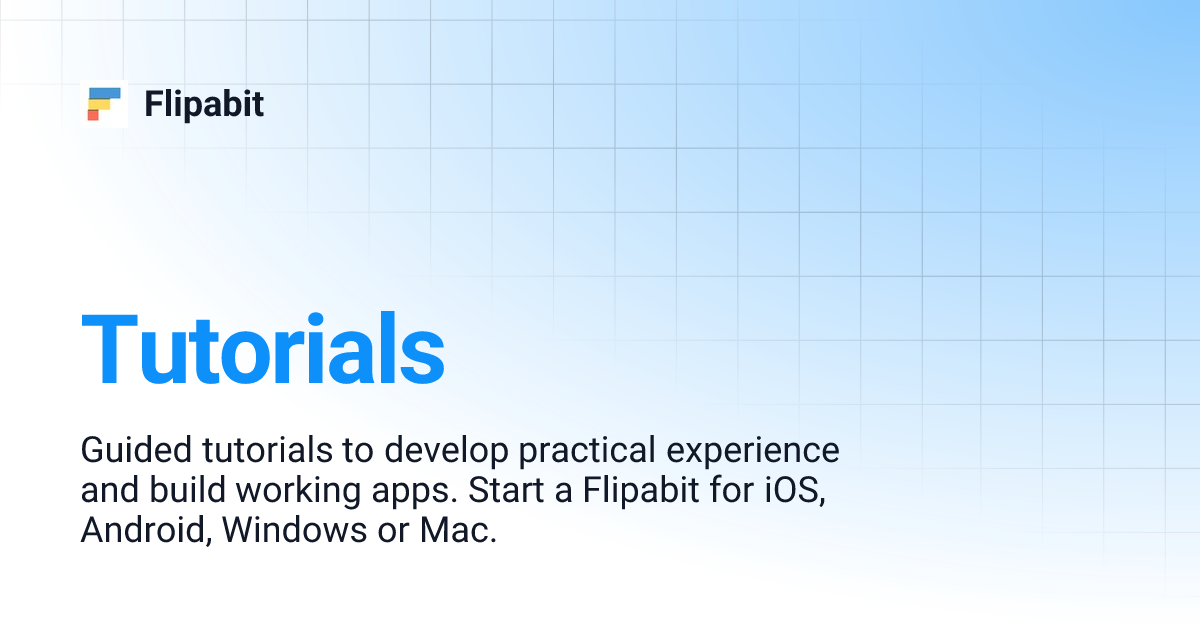 Tutorials | Flipabit